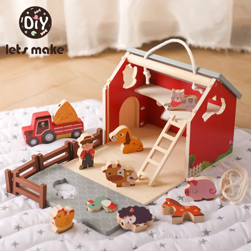 Bauernhof-Set Holz – mini Dealz